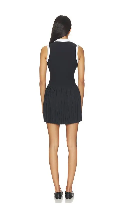 Goldbergh X Sleeveless Plissé Dress
