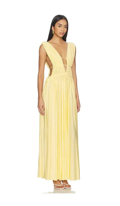 MOTHER OF ALL Helena Maxi Dress - Yellow