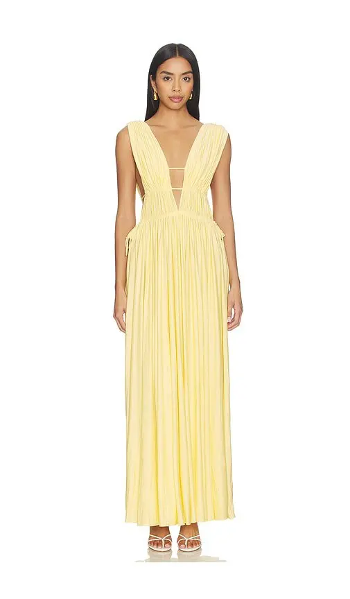 MOTHER OF ALL Helena Maxi Dress - Yellow
