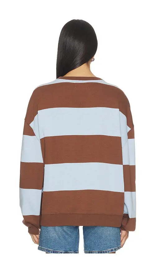 Free People Classic Stripe Crew Wide Pullover