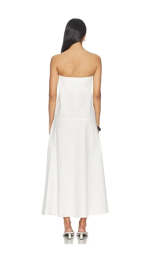 ST. AGNI Strapless Asymmetrical Dress