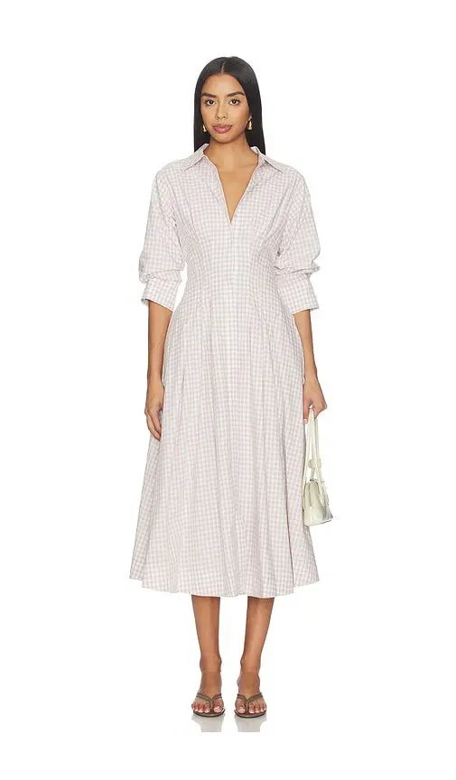 Simkhai Jazz Pintuck Midi Dress