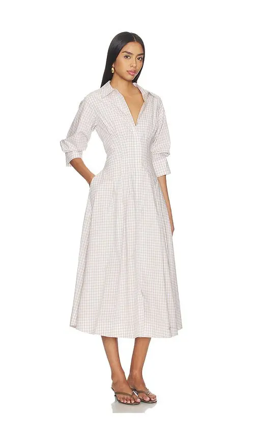 Simkhai Jazz Pintuck Midi Dress