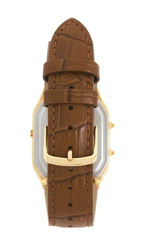 Casio Digital Watch With Leather Band