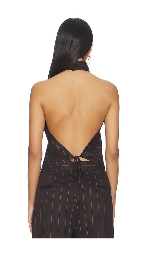 Helmut Lang Halter Scarf Top