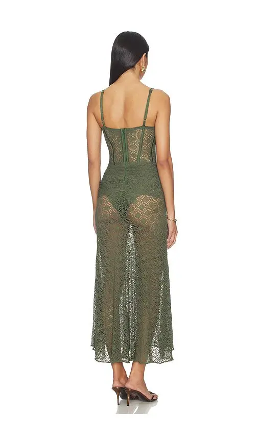 PatBO Sirena Mesh Maxi Dress