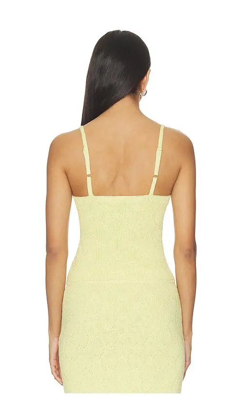 ASTA RESORT Pointelle Carolina Camisole - Lemon