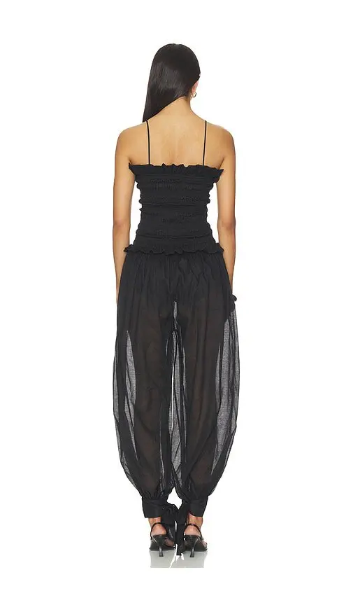 Andamane Noor Wide Pants Smocked Jumpsuit