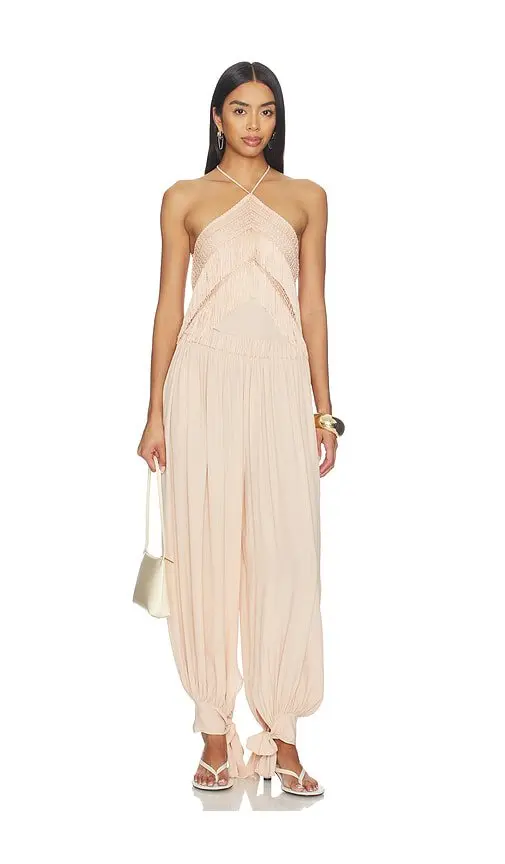 Andamane Reina Halterneck Fringed Top