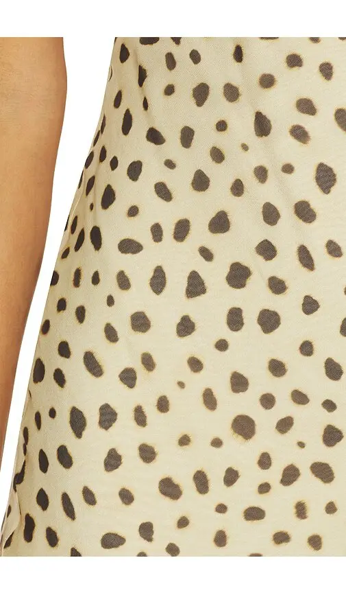 Posse Silk Leopard Print Midi Dress