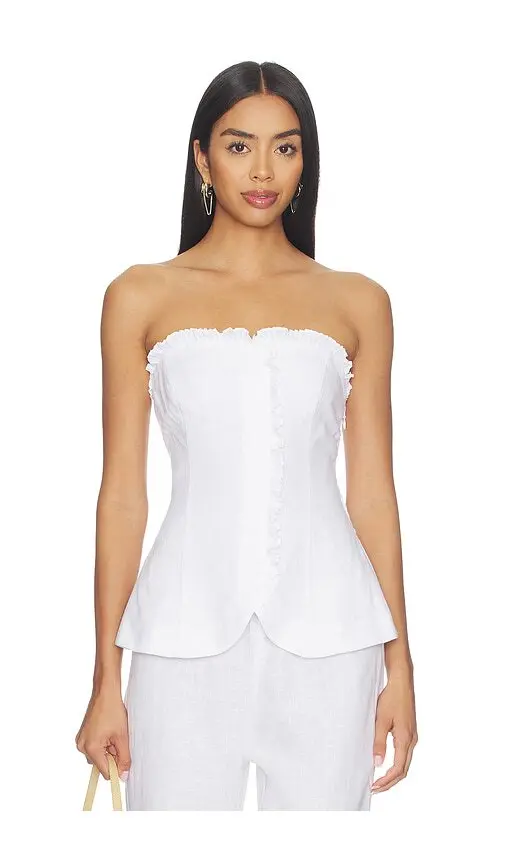 Posse Florence Strapless Top - Ivory