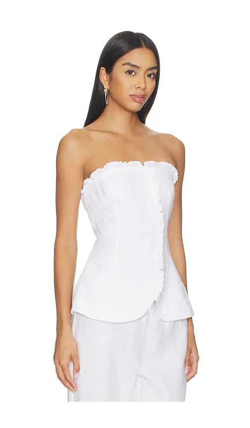 Posse Florence Strapless Top - Ivory
