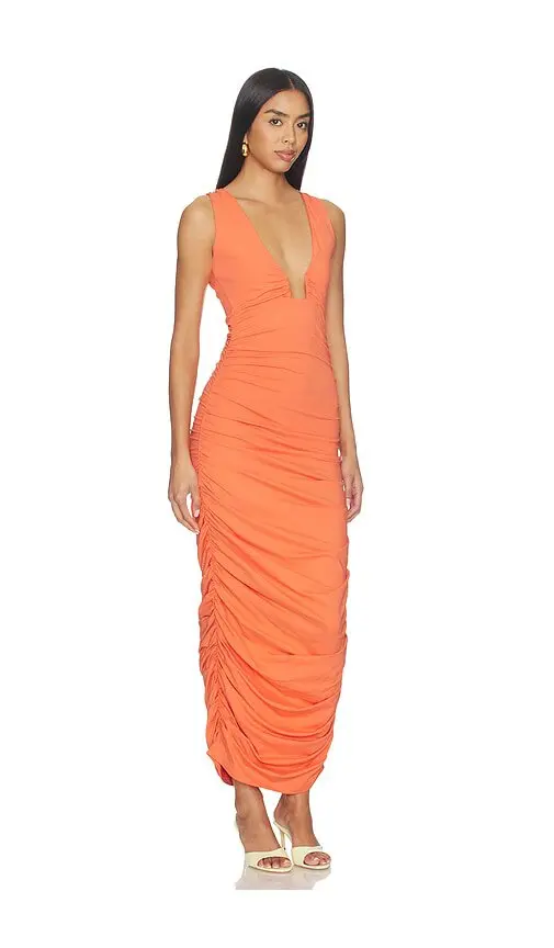 Susana Monaco Square Wire Gathered Tank Maxi Dress - Extra