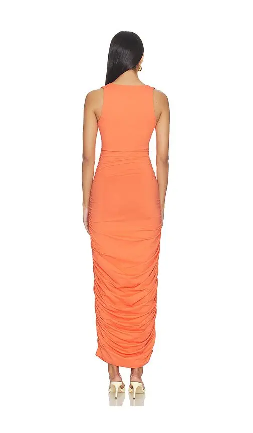 Susana Monaco Square Wire Gathered Tank Maxi Dress - Extra