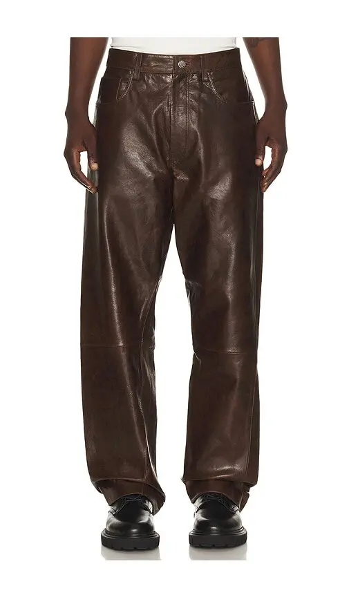 SUNFLOWER Wide Twist Leather Pant