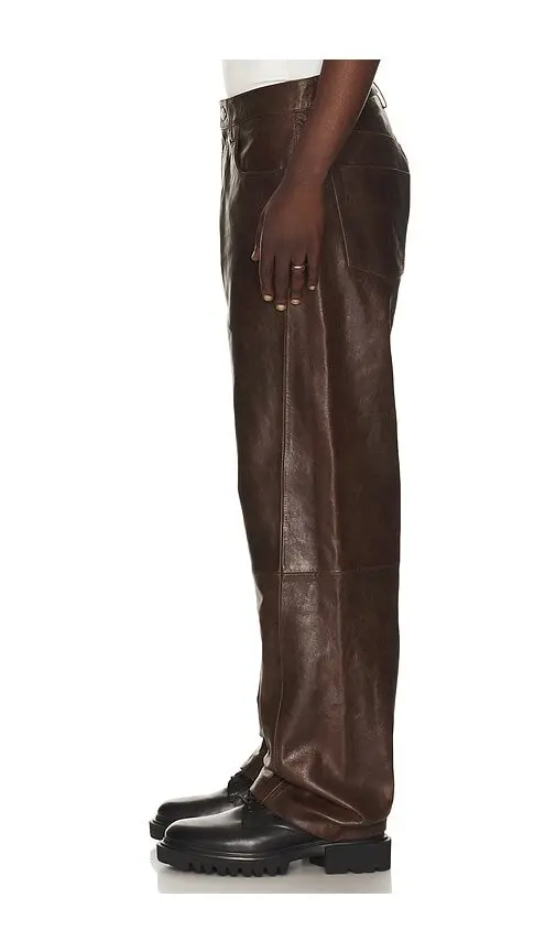 SUNFLOWER Wide Twist Leather Pant