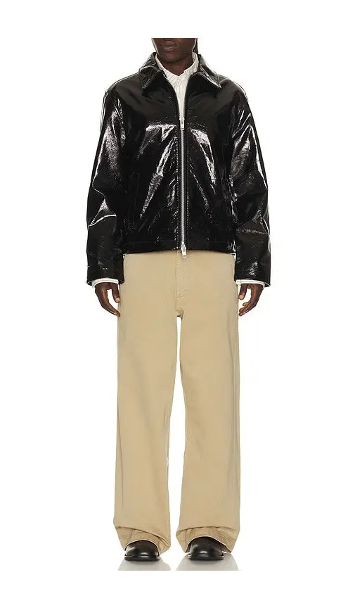 SUNFLOWER Wide Twist Chino Pan In Brown - Khaki