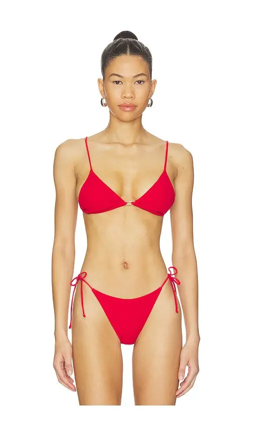 ELCE Amaya Triangle Top In Red - Sorrento