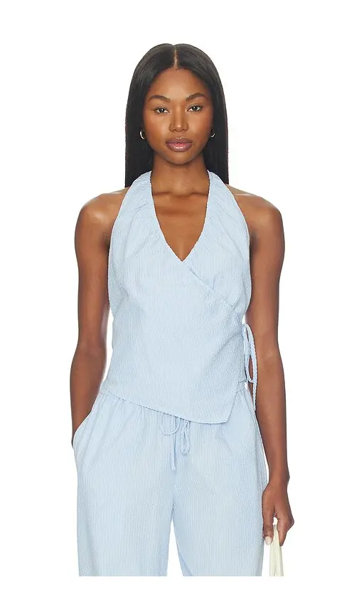 ELCE Lola Top In Baby Blue - Sky
