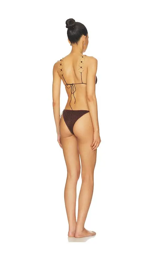 Oseree Lumiere Ring Micro Bikini Set - Chocolate