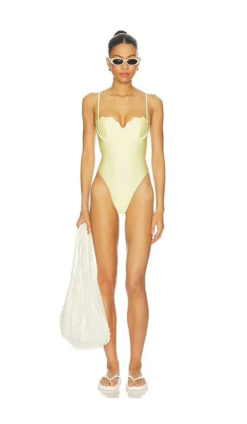 Tularosa Emeline One Piece Swimsuit - Butter Yellow