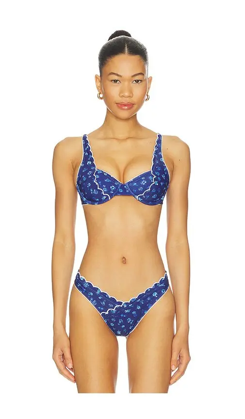 Tularosa Clover Top Navy - Blue Bloom