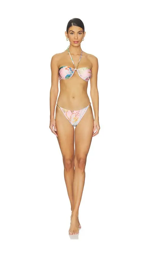 L'Agence Suki Halter Bikini Top