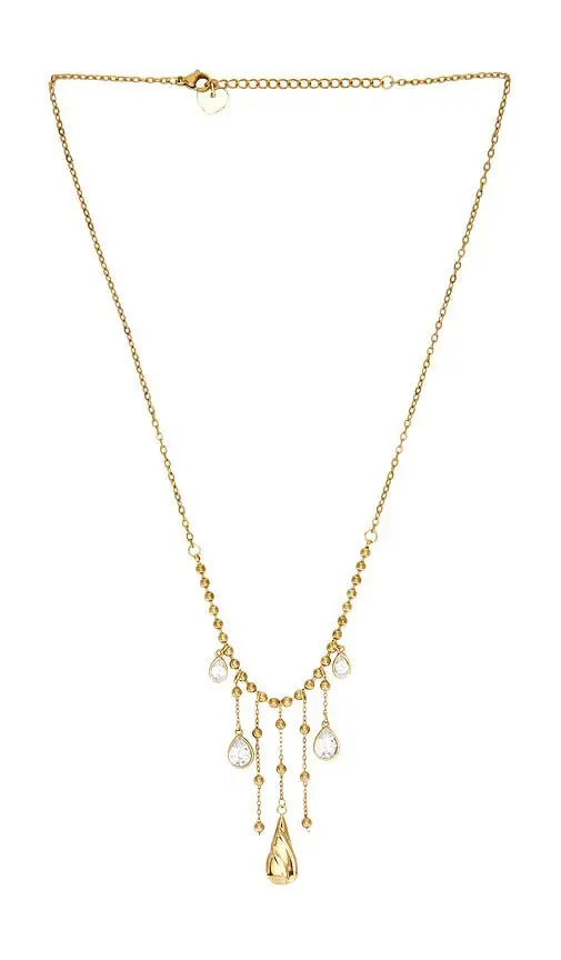 BRACHA Gold-plated Stainless Steel Multi-drop Necklace - Unique Color & Gold 001