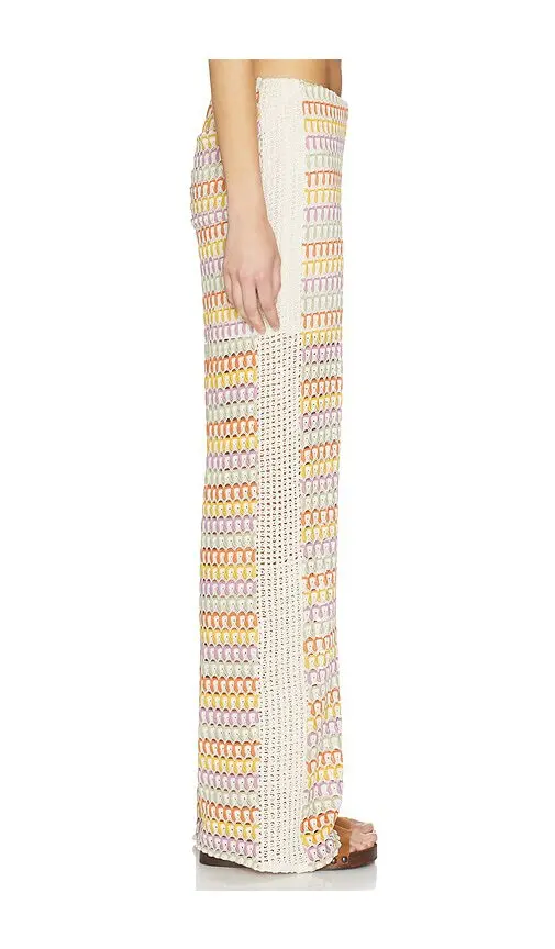 Central Park West Crochet Mid Rise Pants