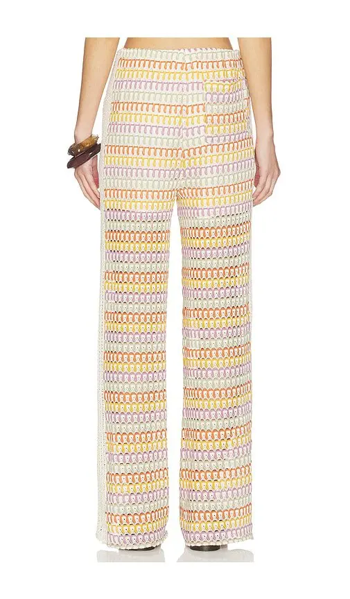 Central Park West Crochet Mid Rise Pants