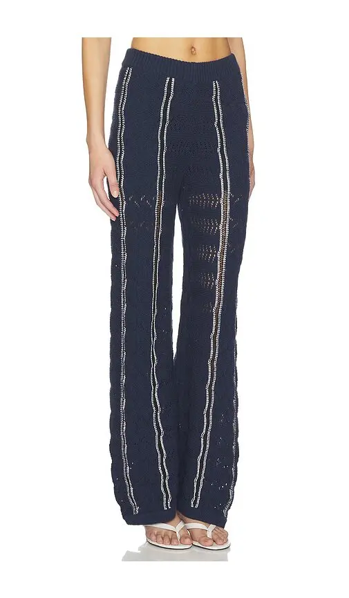 Central Park West Amber Novelty Stitch Sweater Pant