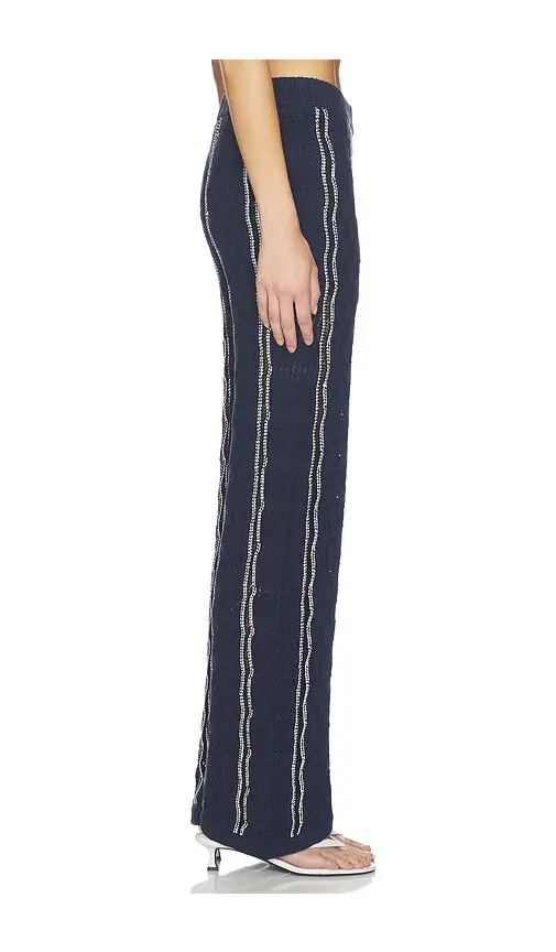 Central Park West Amber Novelty Stitch Sweater Pant