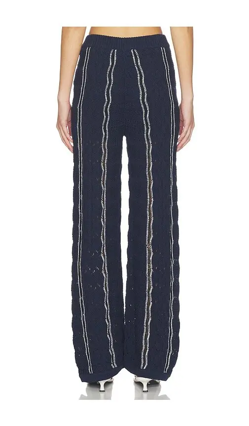 Central Park West Amber Novelty Stitch Sweater Pant