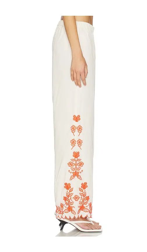 Amanda Uprichard Coraline Embroidered Pants