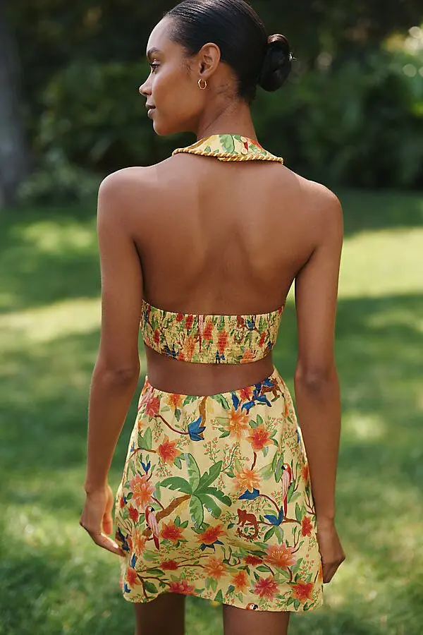 Farm Rio X Halter Mini Dress