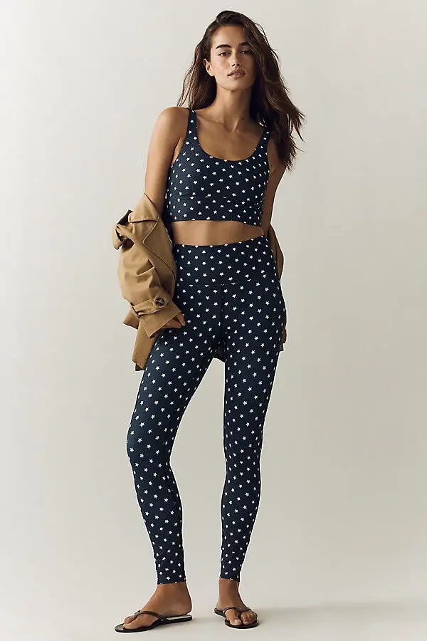 Beach Riot Leah Top - Blue Pattern