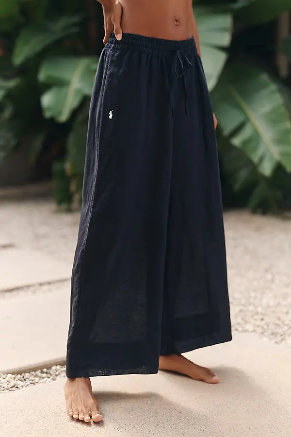 Polo Ralph Lauren Linen-cotton Blend Cover-up Pants