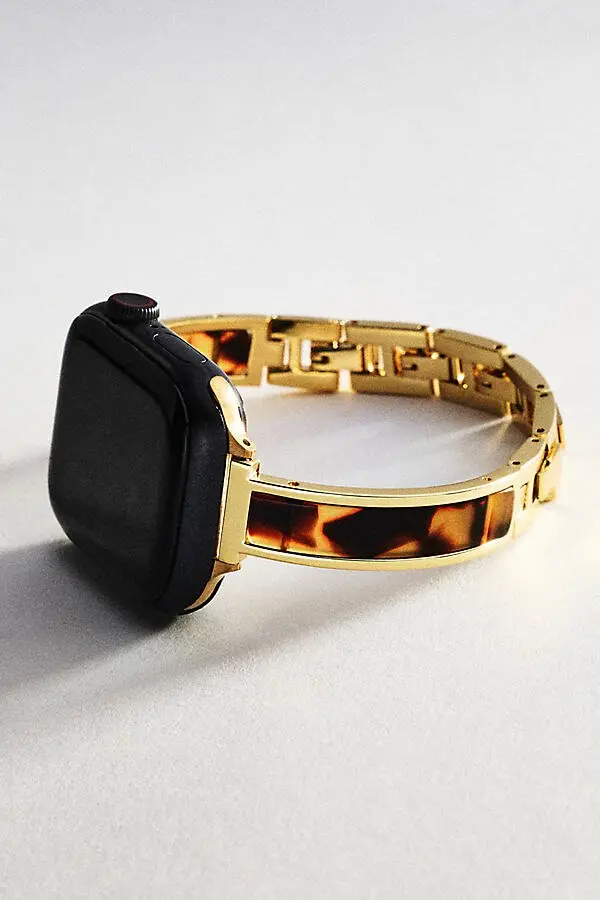 POSH TECH Addison Metal & Apple Watch Band - Tortoise