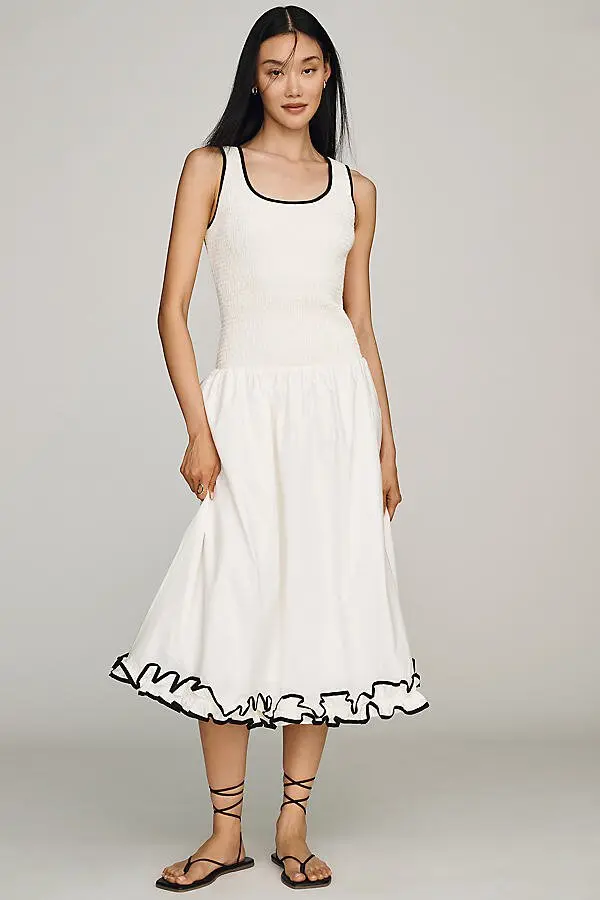 Endless Rose A-line Midi Dress - Ivory