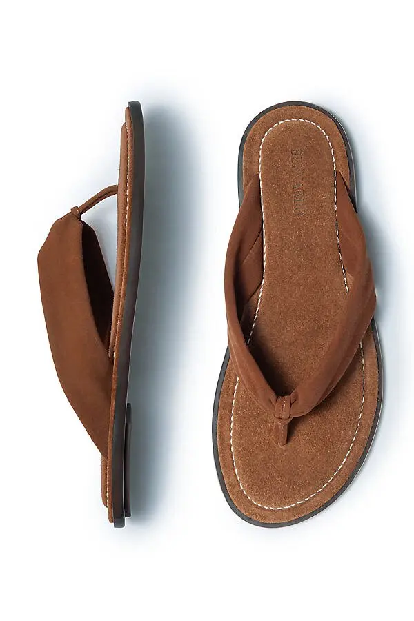 Anthropologie Bernardo Salt Flip Flops - Brown