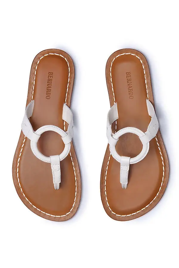 Anthropologie Bernardo Matrix Thong Slides - White