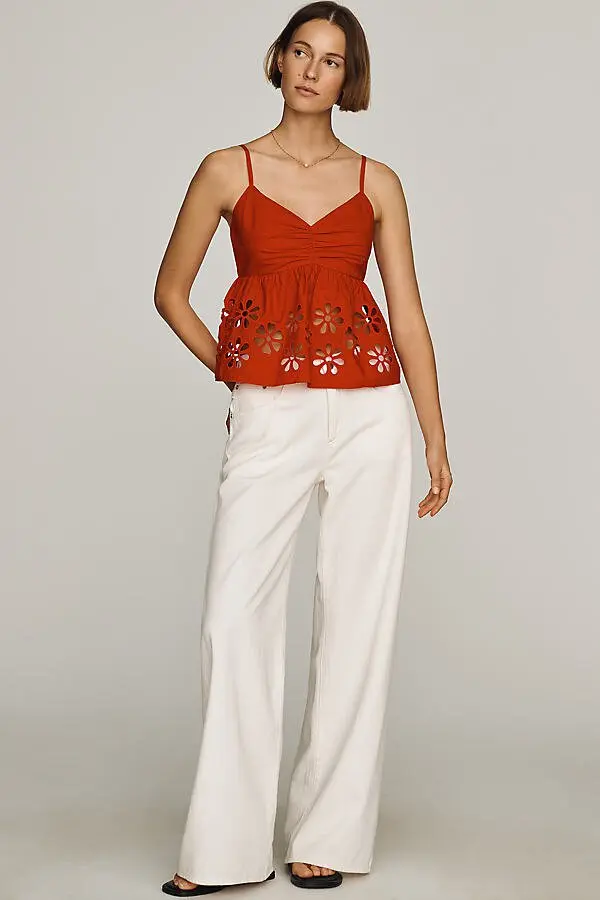 Rails Cotton Cutwork Tank Top