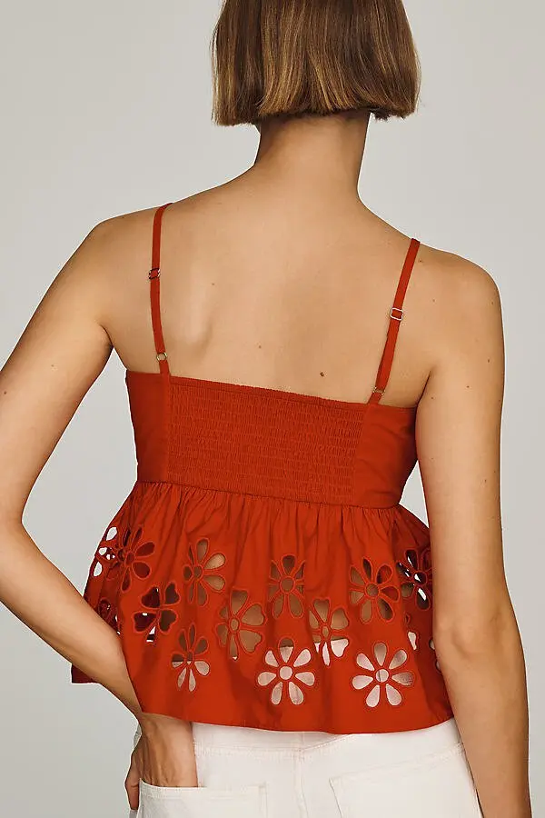 Rails Cotton Cutwork Tank Top