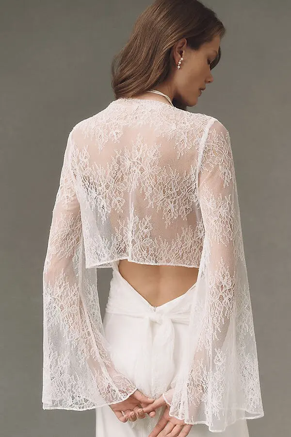 Shona Joy Lambent Long-sleeve Lace Top