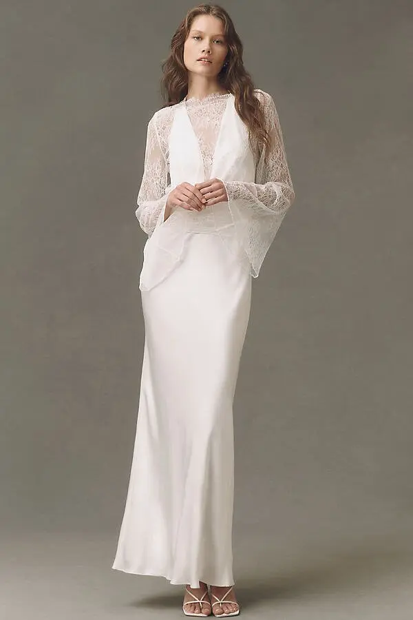 Shona Joy Lambent Long-sleeve Lace Top