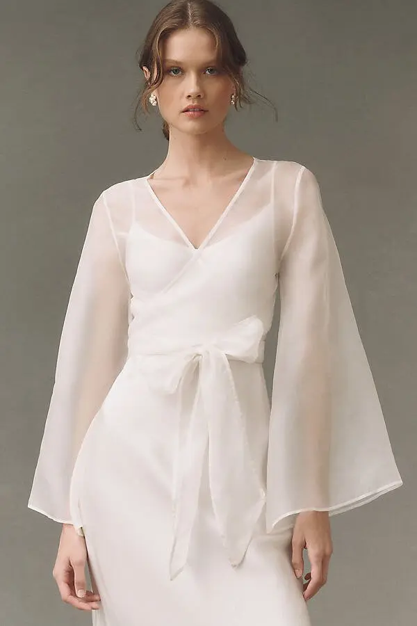 Shona Joy La Lune Stratus Organza Wrap Blouse