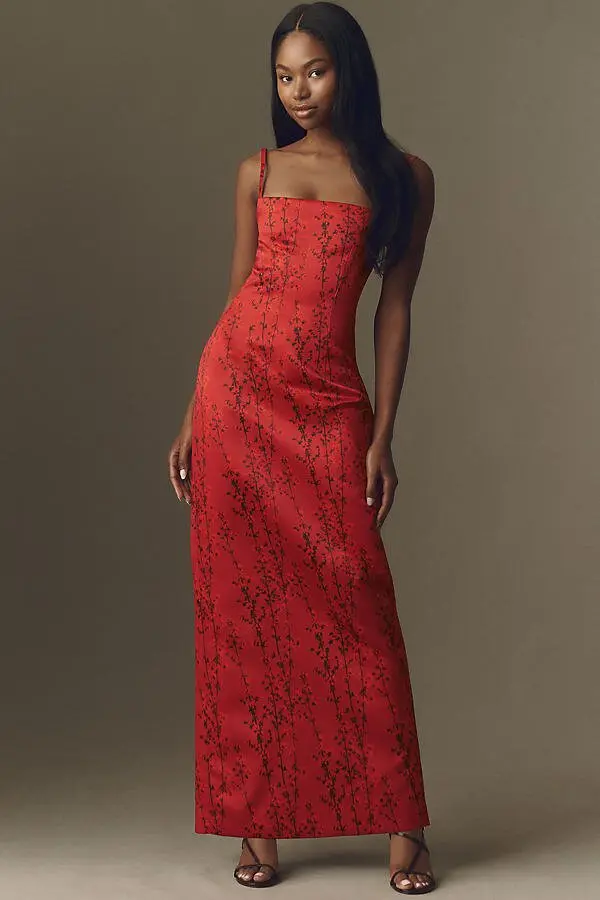 MUMA WORLD Aka Sukara Stellio Maxi Dress - Red