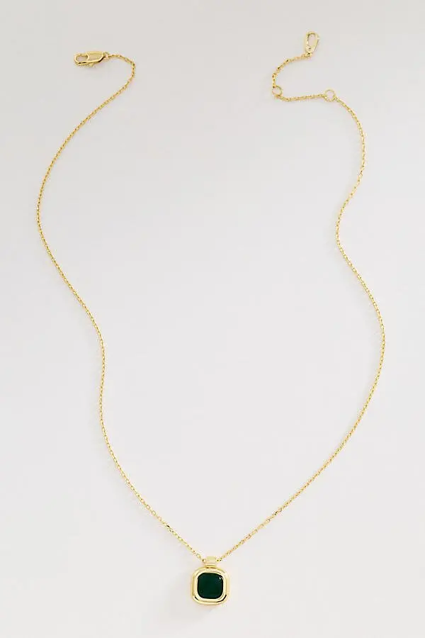 ANA LUISA Clara Pendant Necklace - Green Pattern