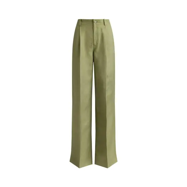 Ralph Lauren Linen-blend Twill Wide-leg Pants