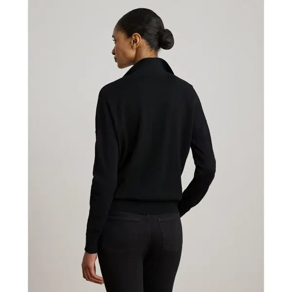 Ralph Lauren Cotton-modal Polo Sweater - Black